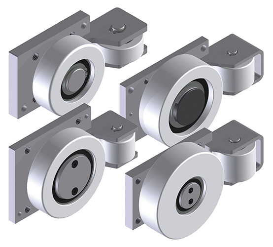 Polyamide Light Roller with Flange PSAS ---.6200 | Rollco